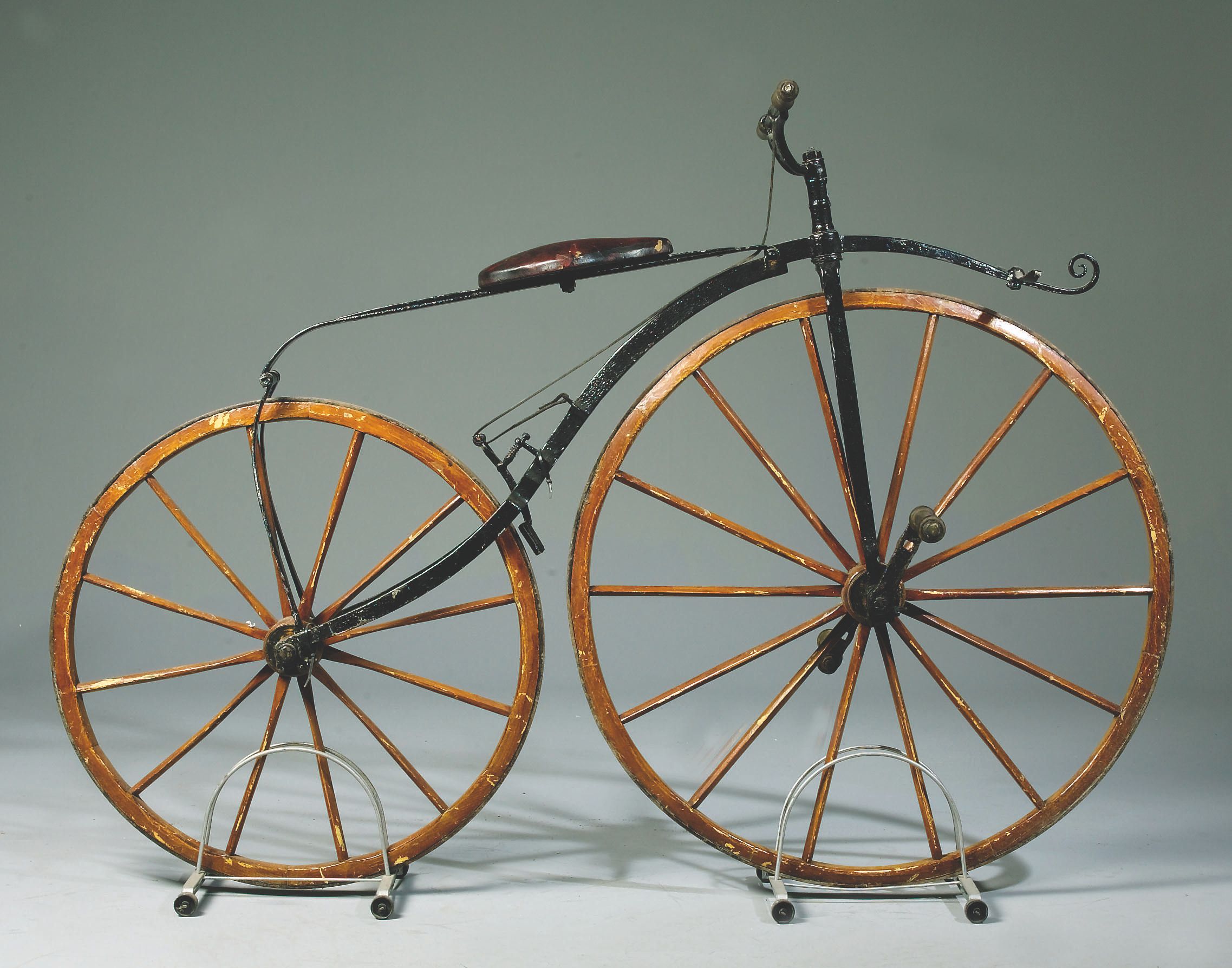 Bonhams Cars : A Velocipede bicycle, circa 1870, probably English ...