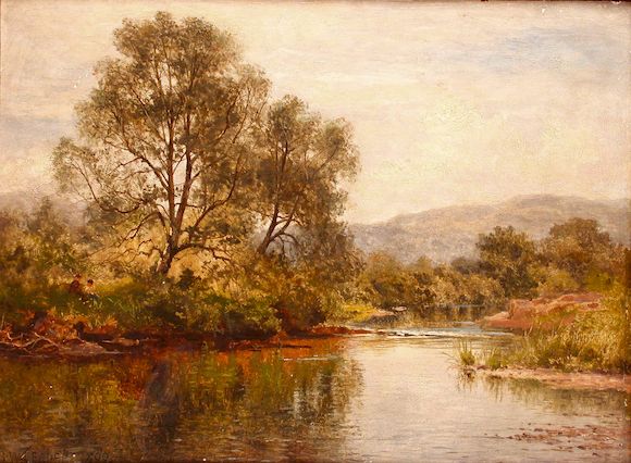 Bonhams : Benjamin Williams Leader (British, 1831-1923) A river ...