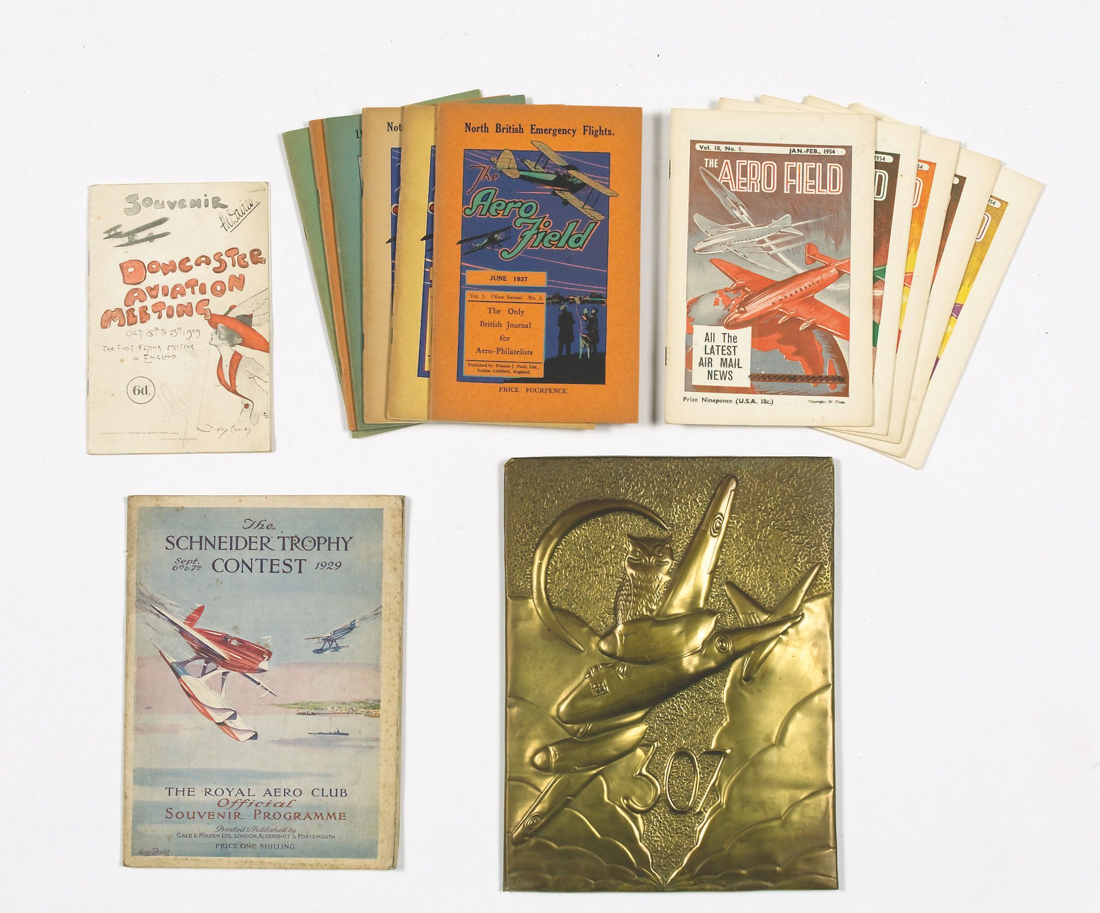 Bonhams Cars : A rare Doncaster Aviation Meeting 1909 signed souvenir ...