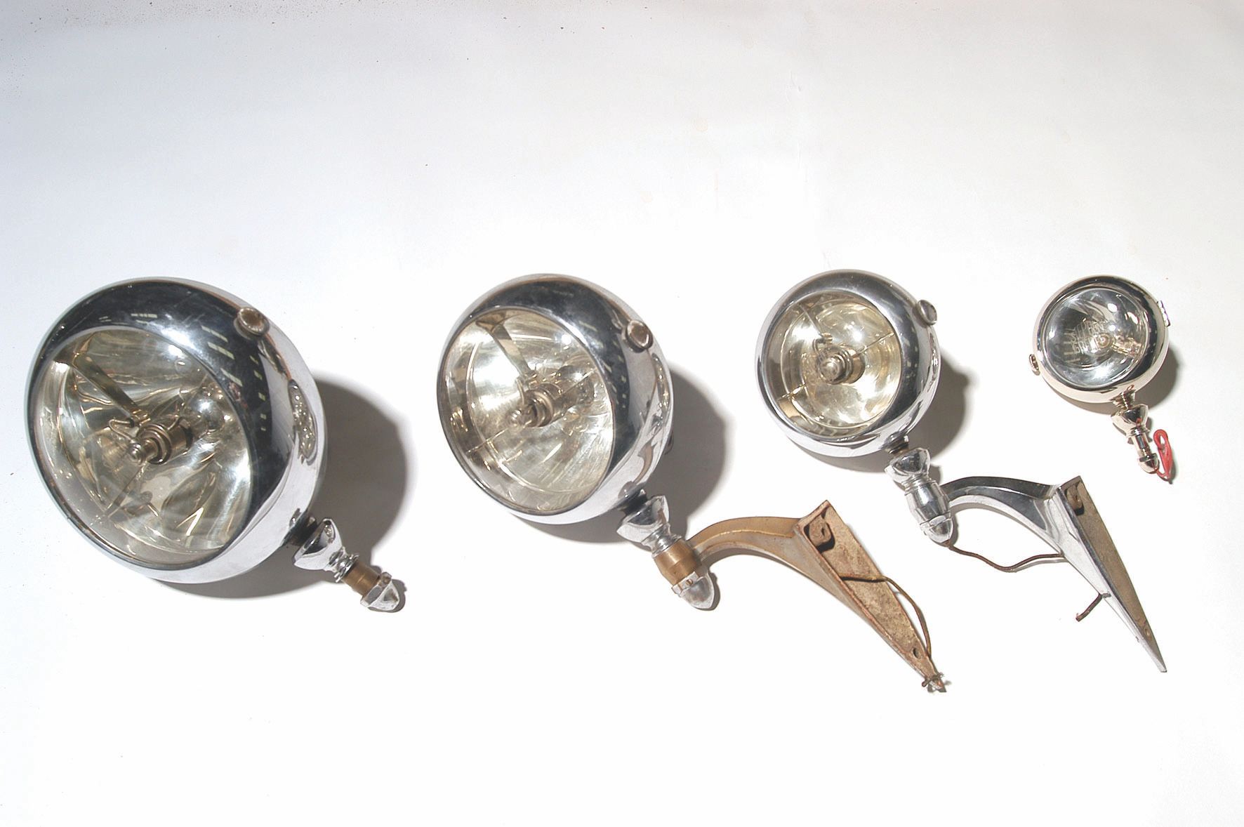 Bonhams Cars : A very large Stephen Grebel hand spotlight,