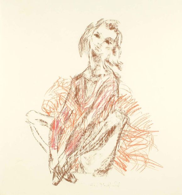 Bonhams : Tom Merrifield (Australian, b.1932) Seated Ballerina 90 x 84 cm.