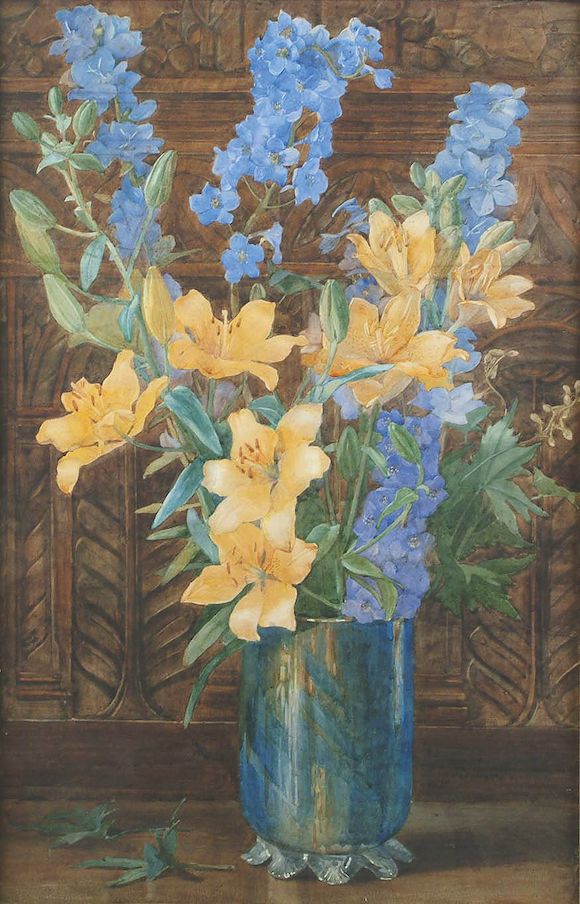 Bonhams : Edith Isabel Barrow (British, circa 1900) Still life of ...