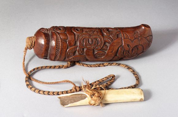 Bonhams : A Maori wood Flute, Nguru