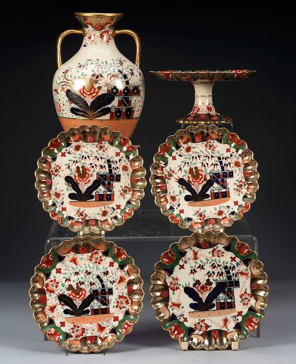 Bonhams : A Copeland Part Dessert Service, mid 19th Century,
