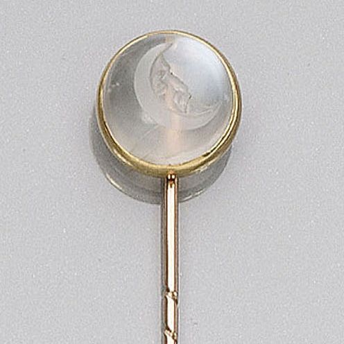 Bonhams : A moonstone stick pin