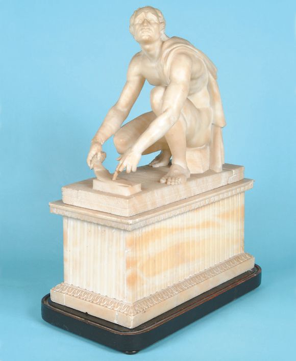 Bonhams : A late 19th Century Italian carved alabaster figure of the ...
