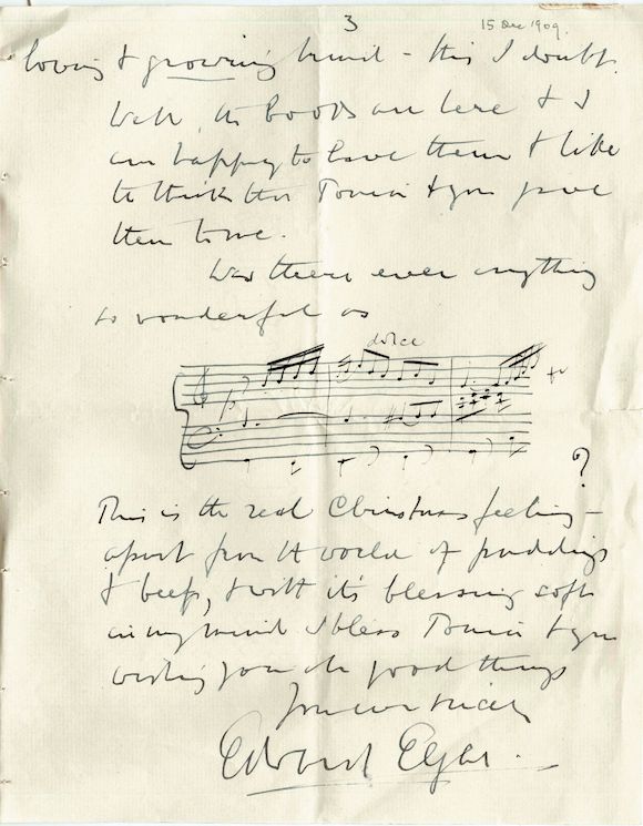Bonhams : ELGAR (EDWARD)Series of over eighty autograph letters signed ...