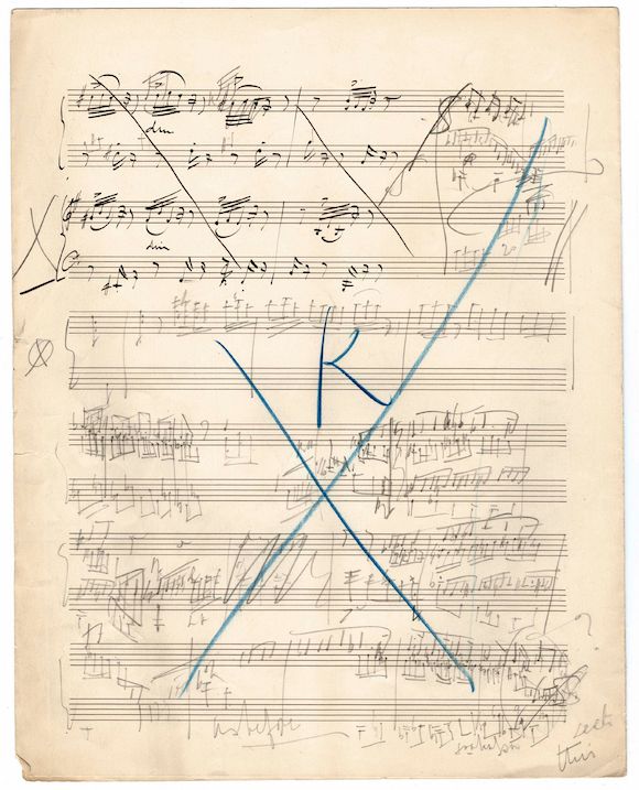 Bonhams : ELGAR (EDWARD) Autograph sketches for his Variations on an ...