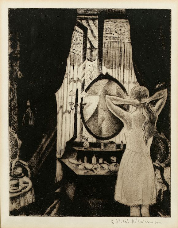 Bonhams : Christopher Richard Wynne Nevinson The Mirror Drypoint ...