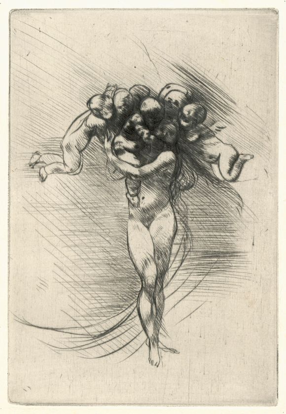 Bonhams : Auguste Rodin Le Printemps Drypoint etching, 1883, on ...