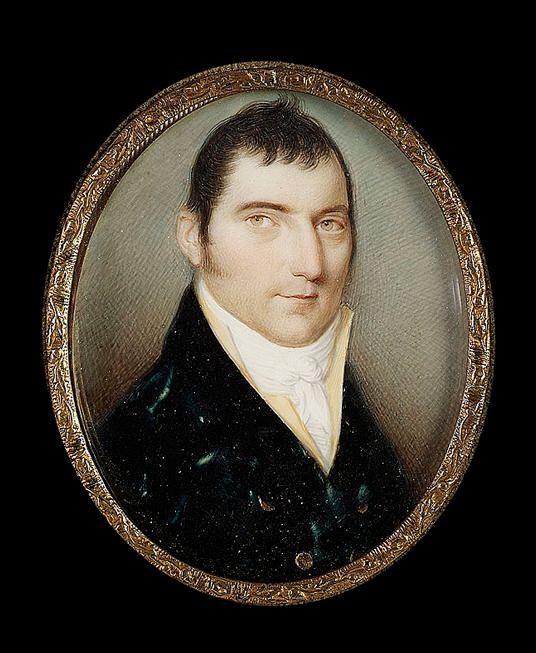 Bonhams : Thomas Hazlehurst, A Gentleman, wearing blue-green coat ...