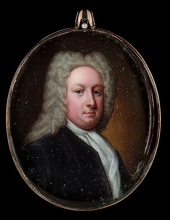 Bonhams : Jean André Rouquet, A Gentleman, wearing black coat, white ...