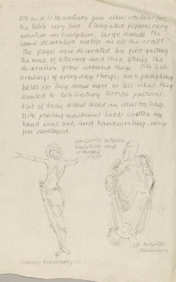 Bonhams : Stuart Sutcliffe's History of Art notes and essays Liverpool ...
