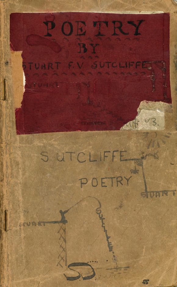 Bonhams : Stuart Sutcliffe's poetry book Prescot Grammar School, 1955 ...