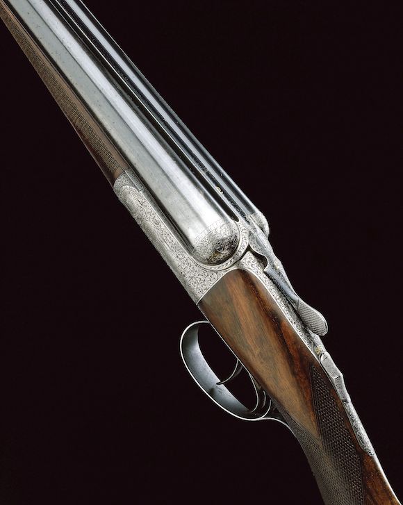 Bonhams : A 12-BORE ROUND-ACTION EJECTOR GUN BY J. DICKSON, NO. 6798