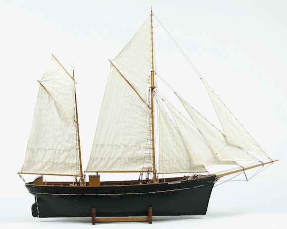 Bonhams : A Fine Display Model of the Ketch GARLANDSTONE 89 x 18 x 76cm ...