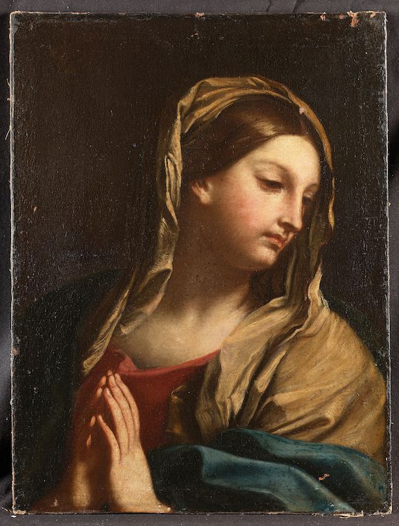 Bonhams : Circle of Carlo Maratta The Madonna at prayer65.5 x 49 cm. (25¾ x 19¼ in.)unframed