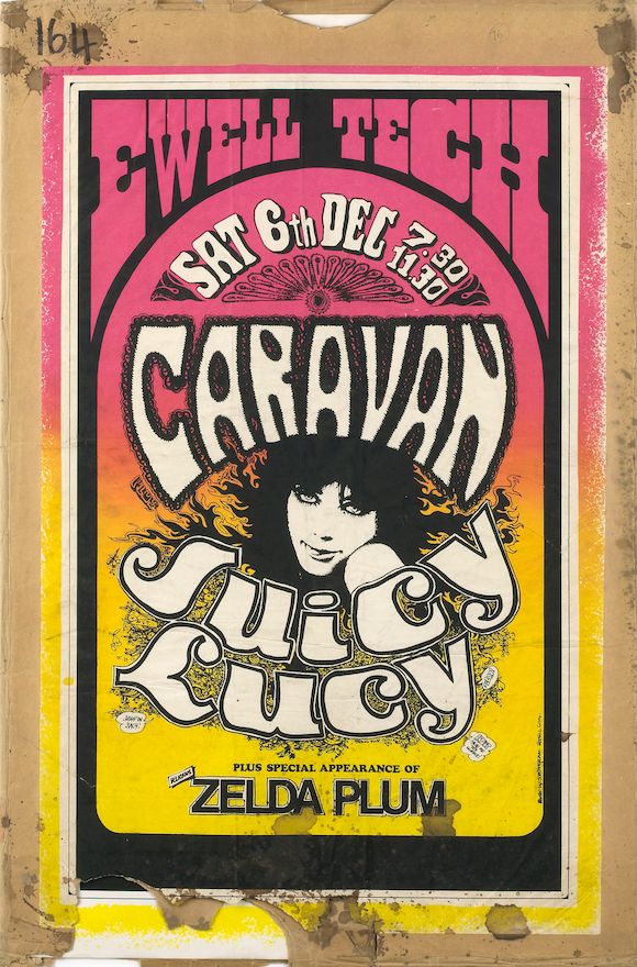 Bonhams : A Caravan concert poster Poster 69 x 45 cm. Near mint ...