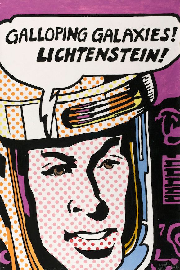 Bonhams : A painting by Stuart Goddard (Adam Ant) 92 x 61 cm. according ...