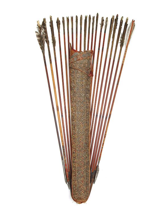 Bonhams : An Indian Quiver And Twenty Arrows 18th Century