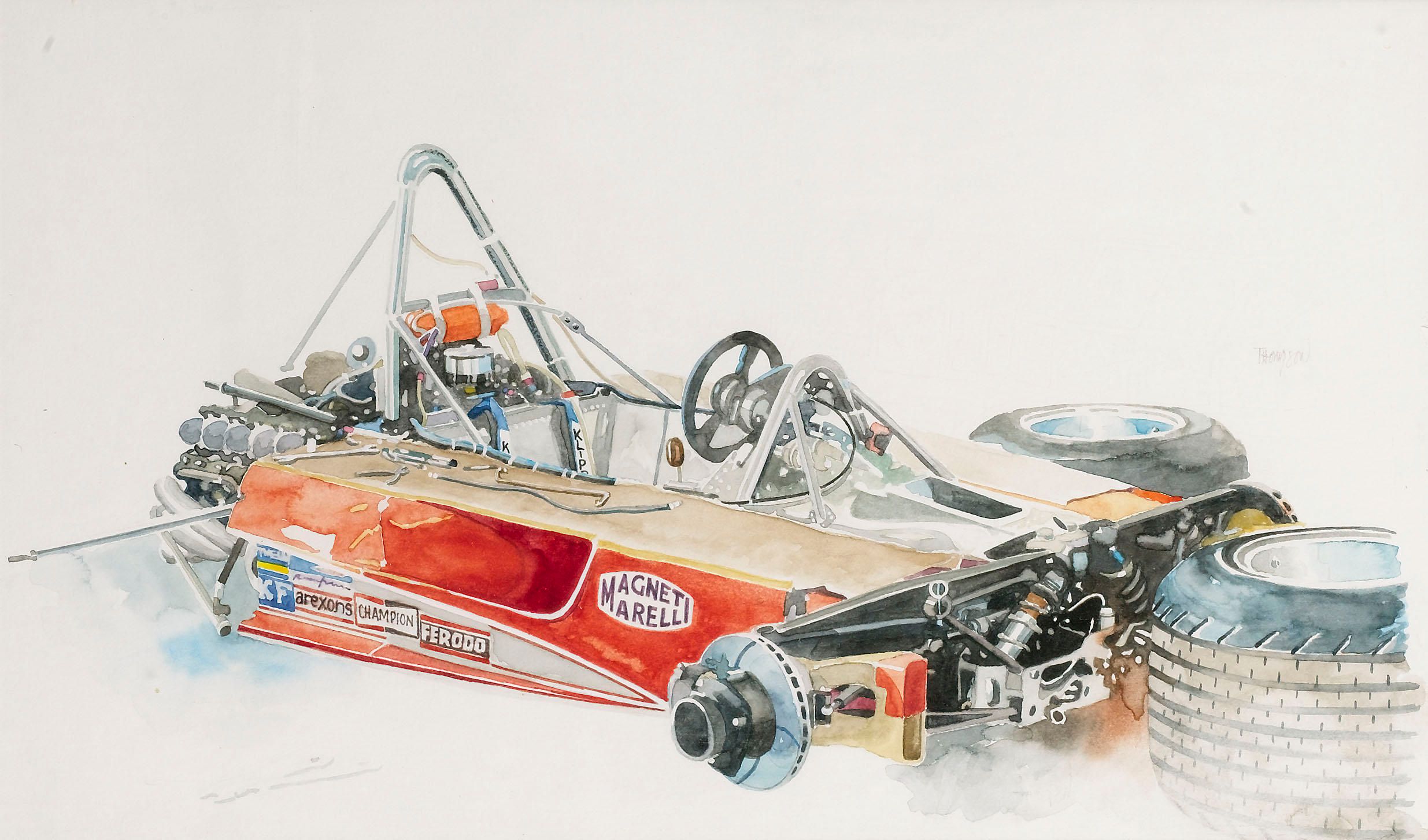 Bonhams Cars : Study of a Ferrari 312T by T. Thompson,