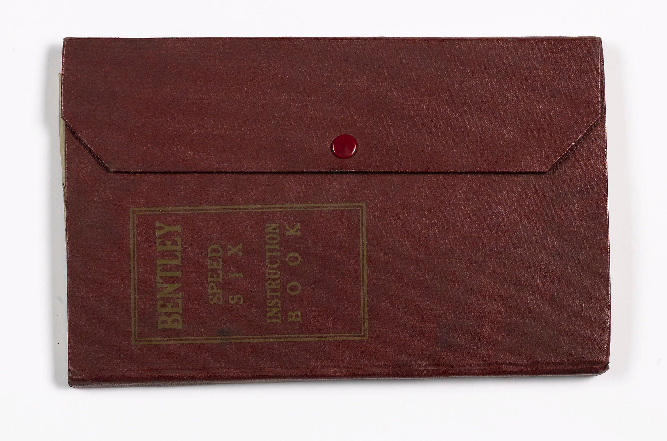 Bonhams Cars : A Bentley Speed Six instruction book,
