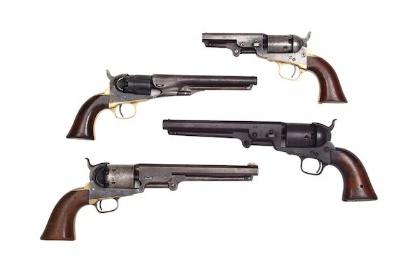 Bonhams : A Colt 1862 Model Police Percussion Revolver No. 33285 For ...