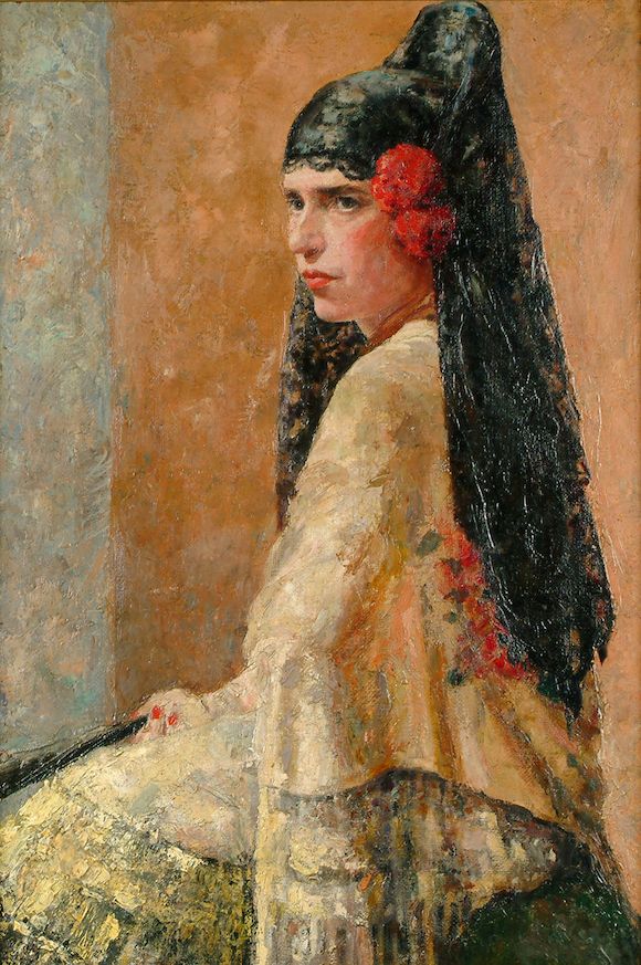 Bonhams : Sir Gerald Kelly (British, 1879-1972) Portrait of a spanish ...