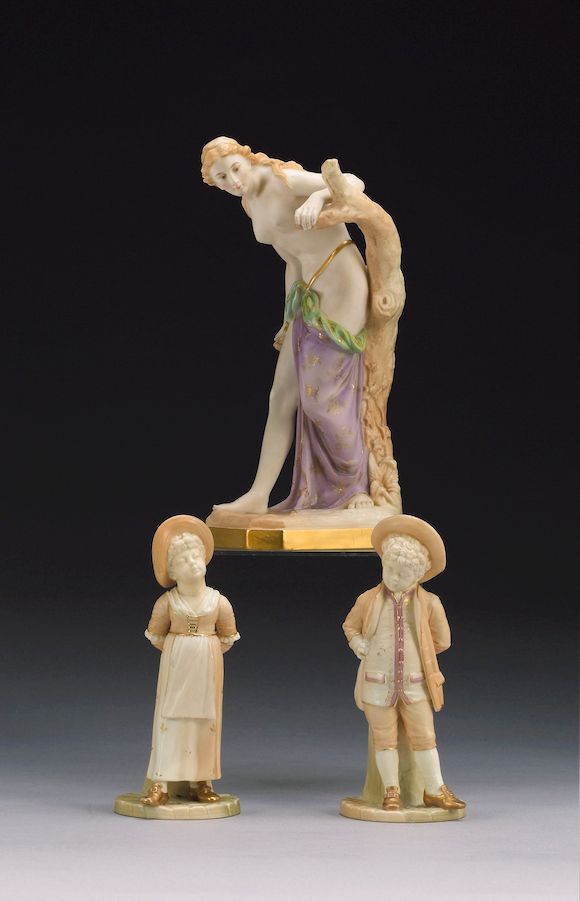 Bonhams : A Pair of Royal Worcester 'Hadley Collection' Figures of the ...