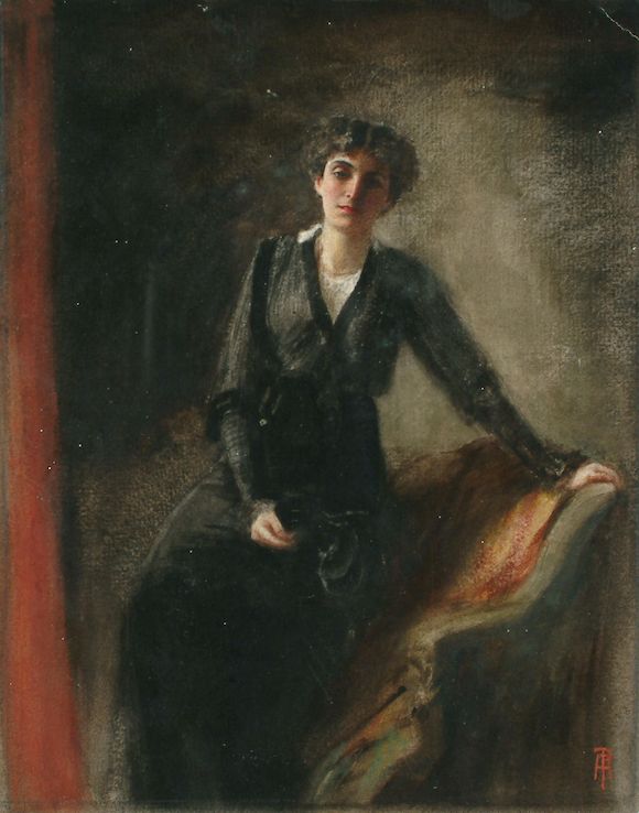 Bonhams : Percy Anderson (British, 1850-1928) Portrait of Gladys ...