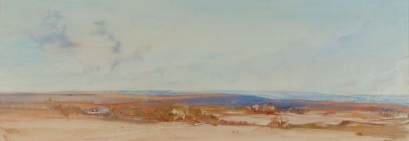 Bonhams : Cecil Arthur Hunt (British, 1873-1965) View of Dartmoor 26.5 ...