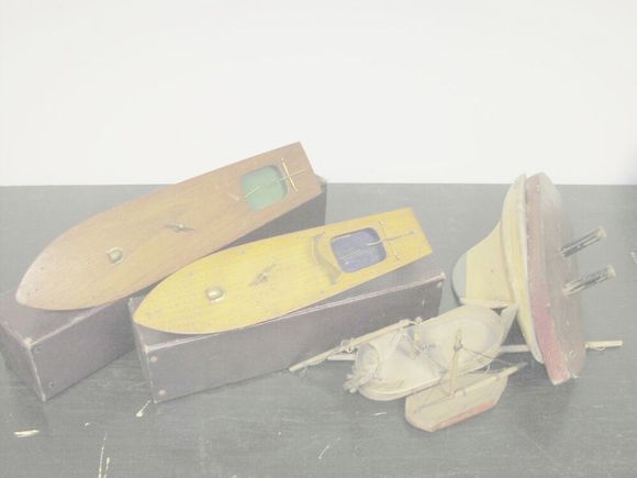 Bonhams : Two Kellner model clockwork Motor Boats