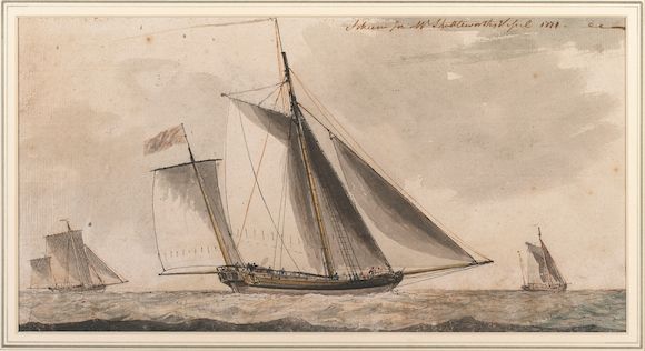 Bonhams : Charles Gore (British, 1729-1807) "Schooner for Mr ...