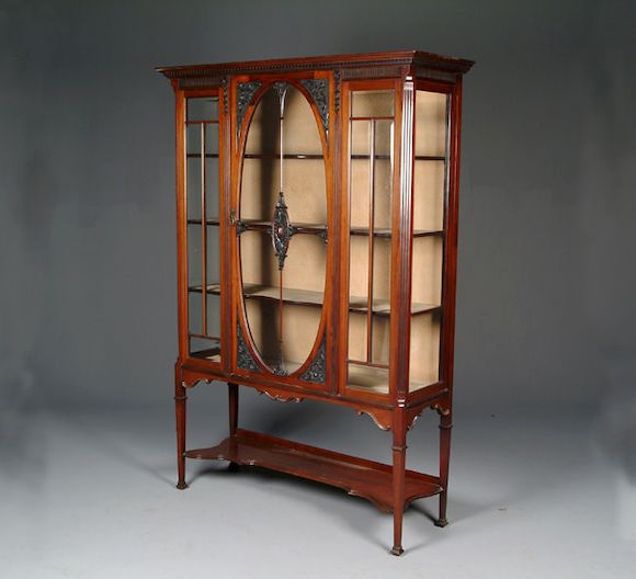 Bonhams : Edwardian mahogany cabinet