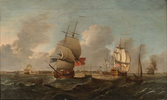 Bonhams : Francis Swaine (British, d.1782) Ships of the Fleet off the ...