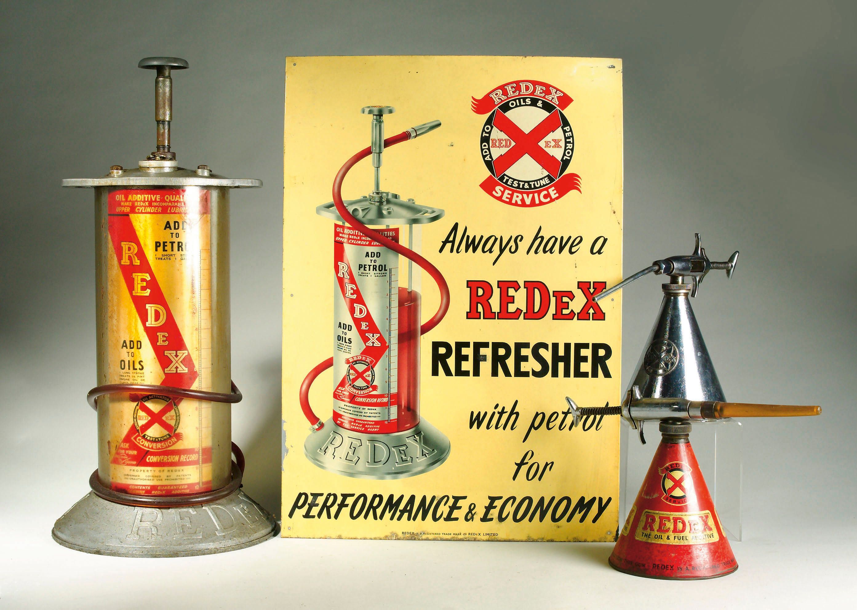 Bonhams Cars : A Redex oil dispenser,