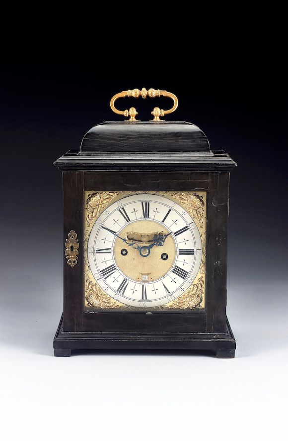 Bonhams : An ebonised bracket clock Bearing the signature John Cock, London