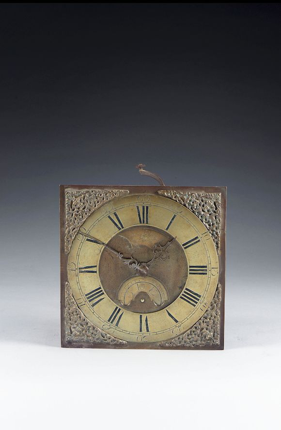 Bonhams : An early/mid 18th century hook and spike wall clock Thos ...