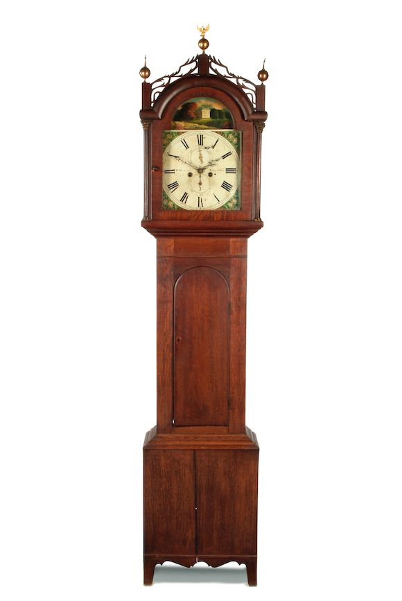Bonhams : An early 19th century oak longcase clock T.Duncan, Newcastle