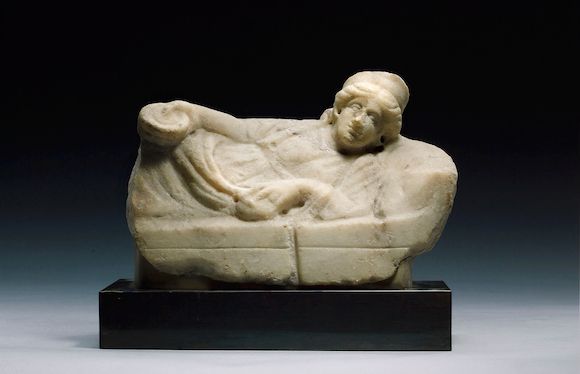 Bonhams : A Roman marble sculpture of a reclining woman, 1st-2nd ...