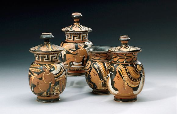 Bonhams : Five Red-Figure pottery vessels, All Probably not ancient (5)