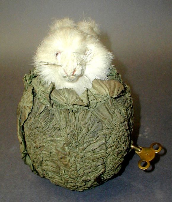 Bonhams : A Roullet et Decaumps rabbit in a cabbage musical automaton,