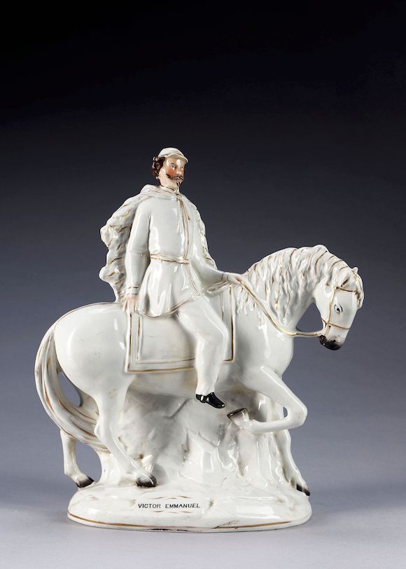 Bonhams : A large titled equestrian group of 'Victor Emmanuel', circa ...