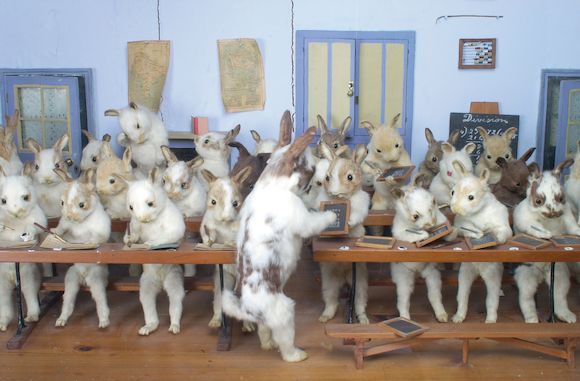 Bonhams Cars : The Walter Potter Tableau "Rabbits' Village School ...