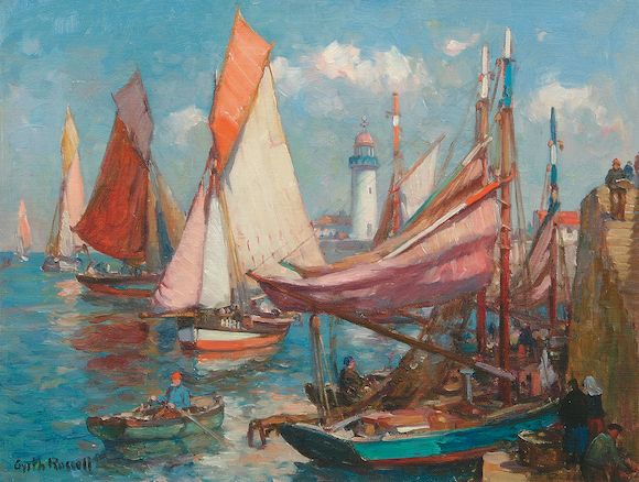 Bonhams : Gyrth Russell R.I., R.O.I., R.F.N.A. (1892-1970) St. Ives 37. ...