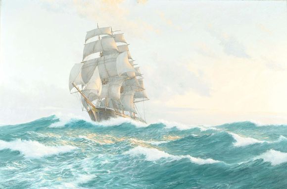 Bonhams : W.J. Popham (British, 20th Century) The clipper 'James Baines ...
