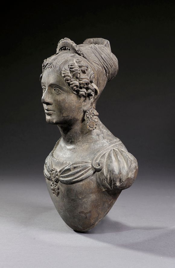 Bonhams : A Small Ship's Figurehead, first quarter of the 19th century ...