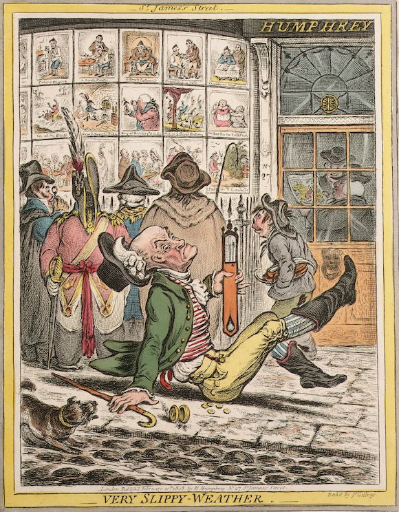 Bonhams : James Gillray VERY SLIPPY-WEATHER