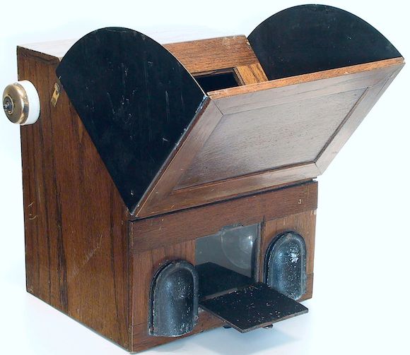 Bonhams : Magic Slide Viewing Cabinet.
