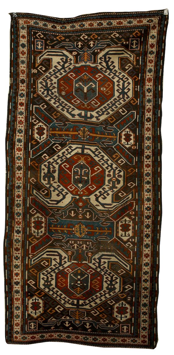 Bonhams : A Lenkoran rug, South Caucasus, 272 cm. x 132 cm.
